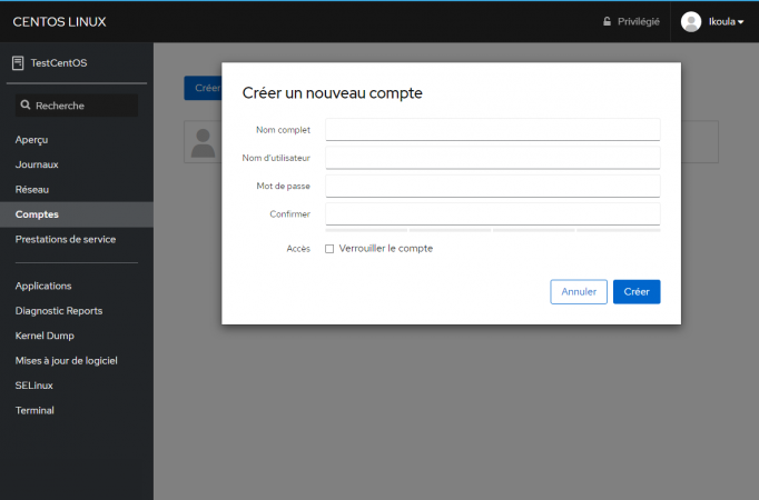 Découvrir la WebUI Cockpit project