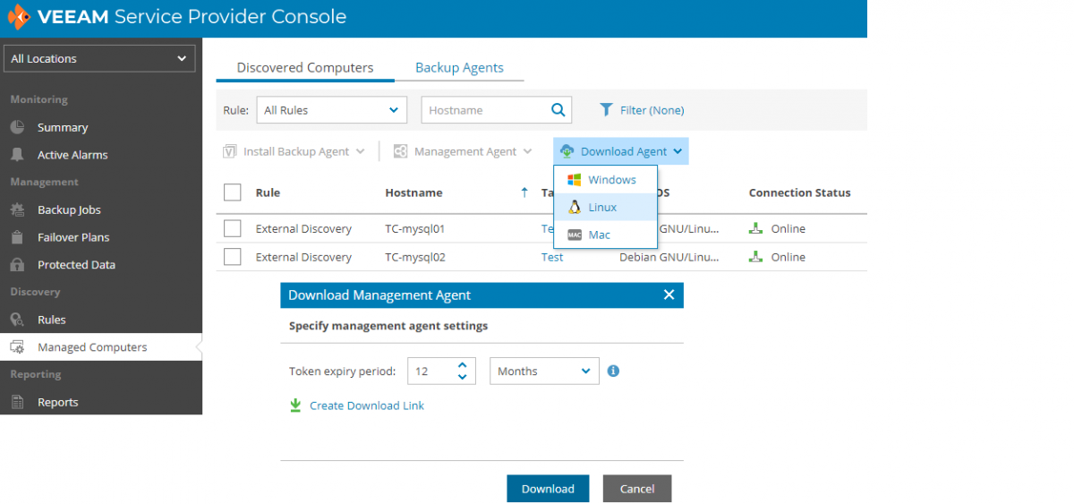 Installation de l'agent Veeam sur une distribution Linux (VSPC ...