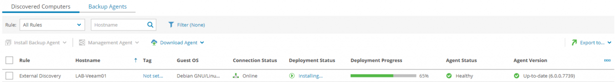Installation de l'agent Veeam sur une distribution Linux (VSPC ...